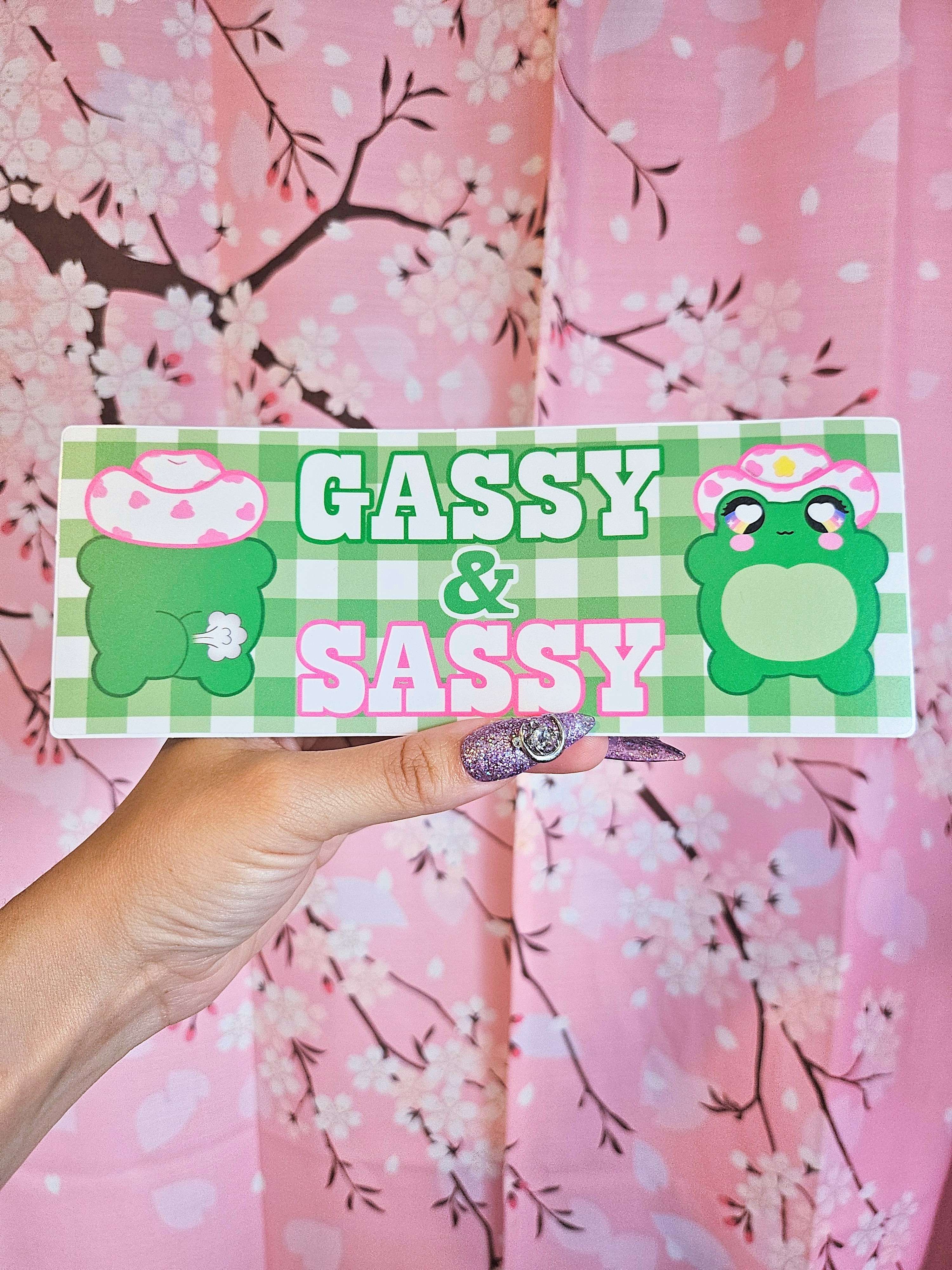 Gassy & Sassy Bumper Sticker – Maiden And The Machine